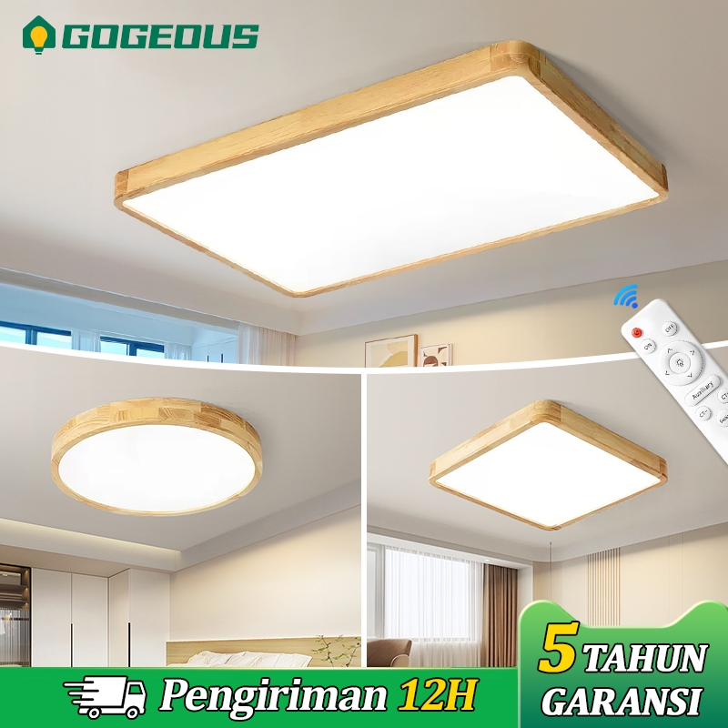 Jual COD Lampu Plafon Minimalis Ruang Tamu 3 Warna LED Hias 12/18/24/36 ...