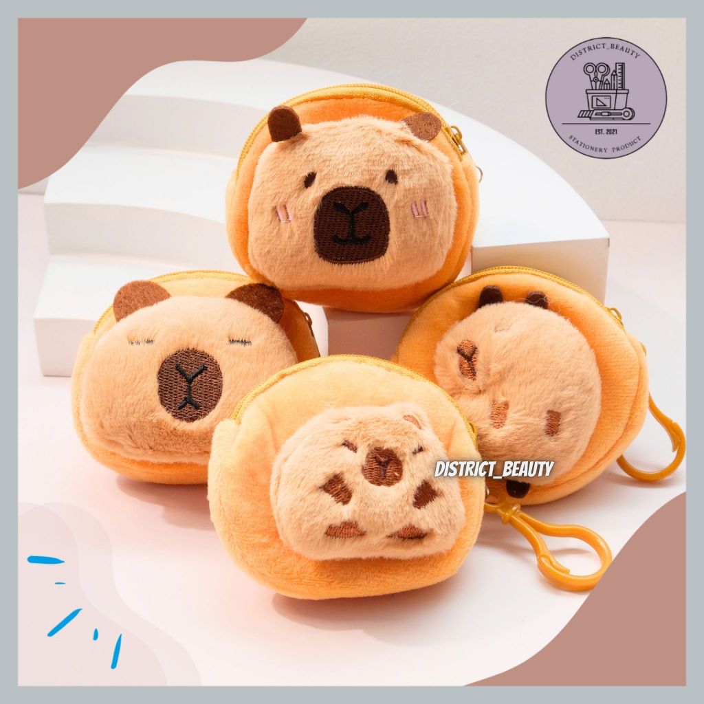 Jual DOMPET KOIN BONEKA CAPYBARA POUCH KOIN DOMPET KOIN CAPYBARA ...