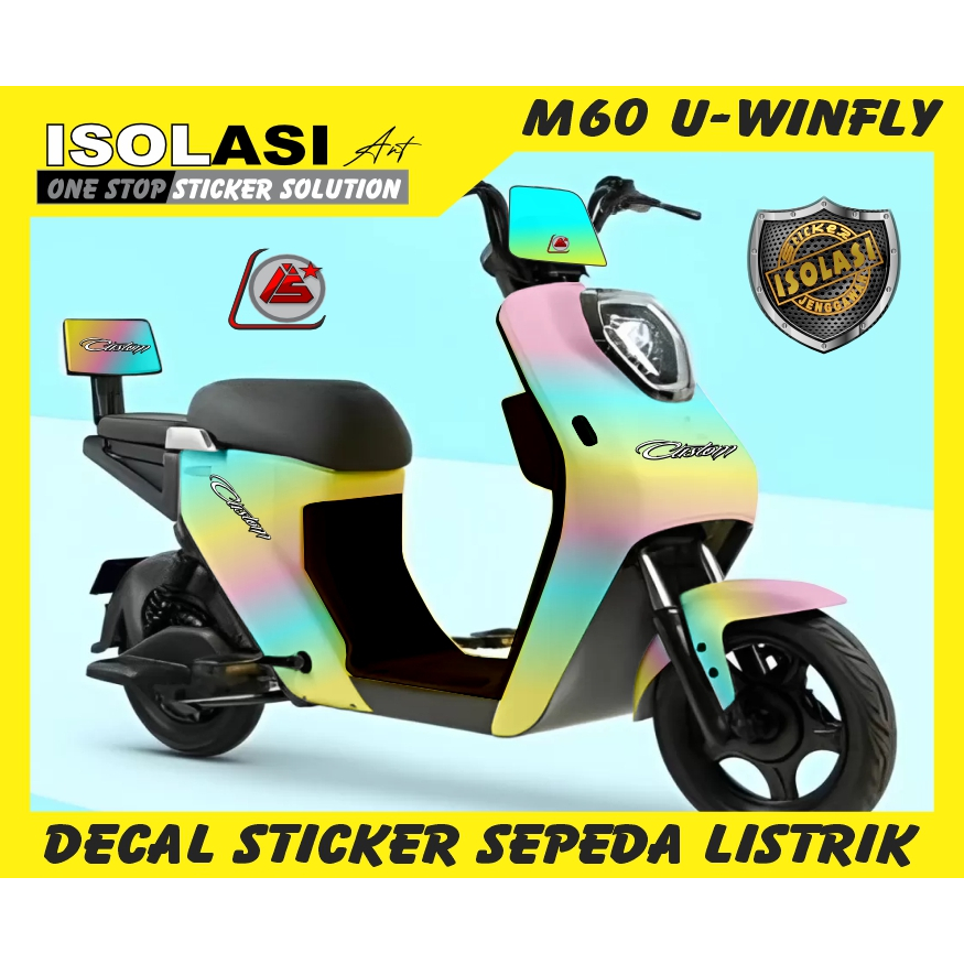 Jual DECAL STICKER sepeda Listrik U-WINFLAY M-60 candy kuromi | Shopee ...