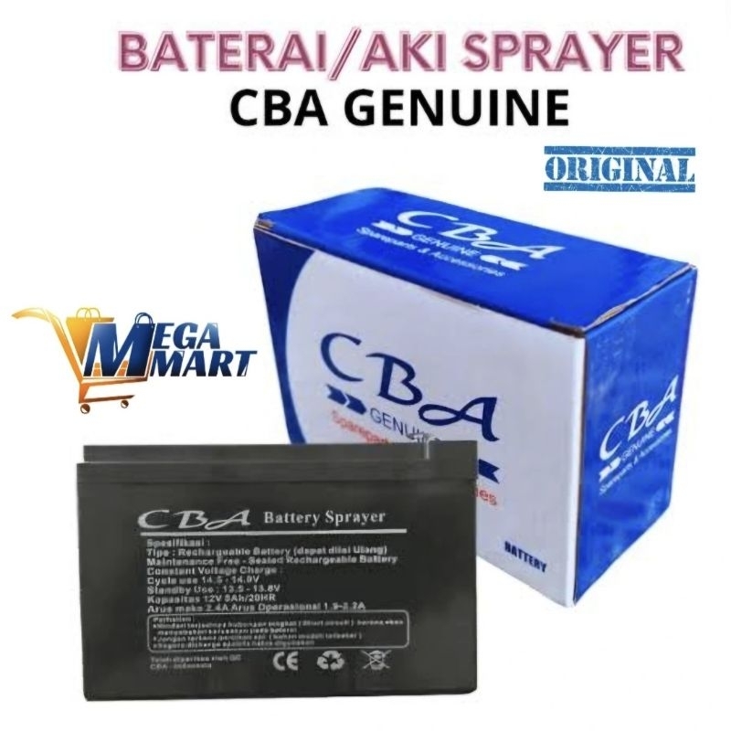 Jual AKI BATTERY SPRAYER ELEKTRIK 100% ORIGINAL CBA 12V 8AH (BERGARANSI) | Shopee Indonesia