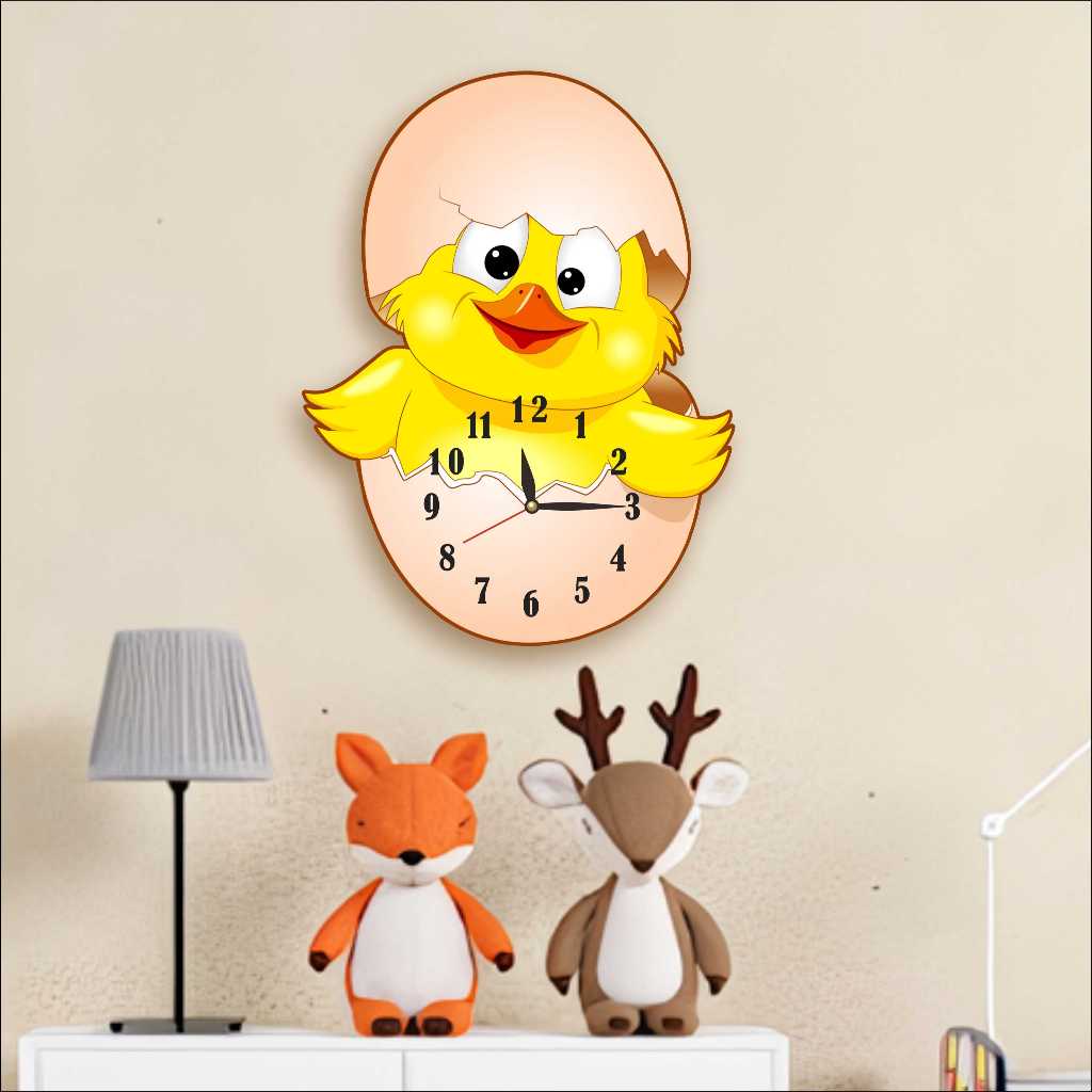 Jual Jam Dinding Kartun Anak Ayam Kamar Tidur Anak Z64 | Shopee Indonesia