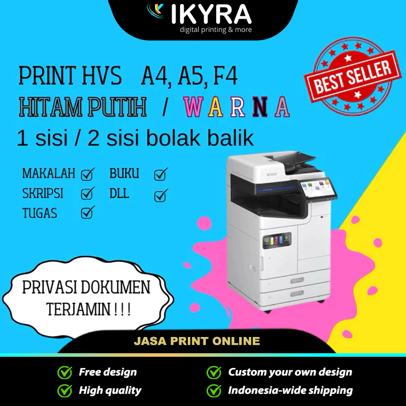 Jual PRINT A4 / Cetak Kertas A4 , buku, makalah, skripsi, tugas, soal A4 BW/COLOR | Shopee Indonesia