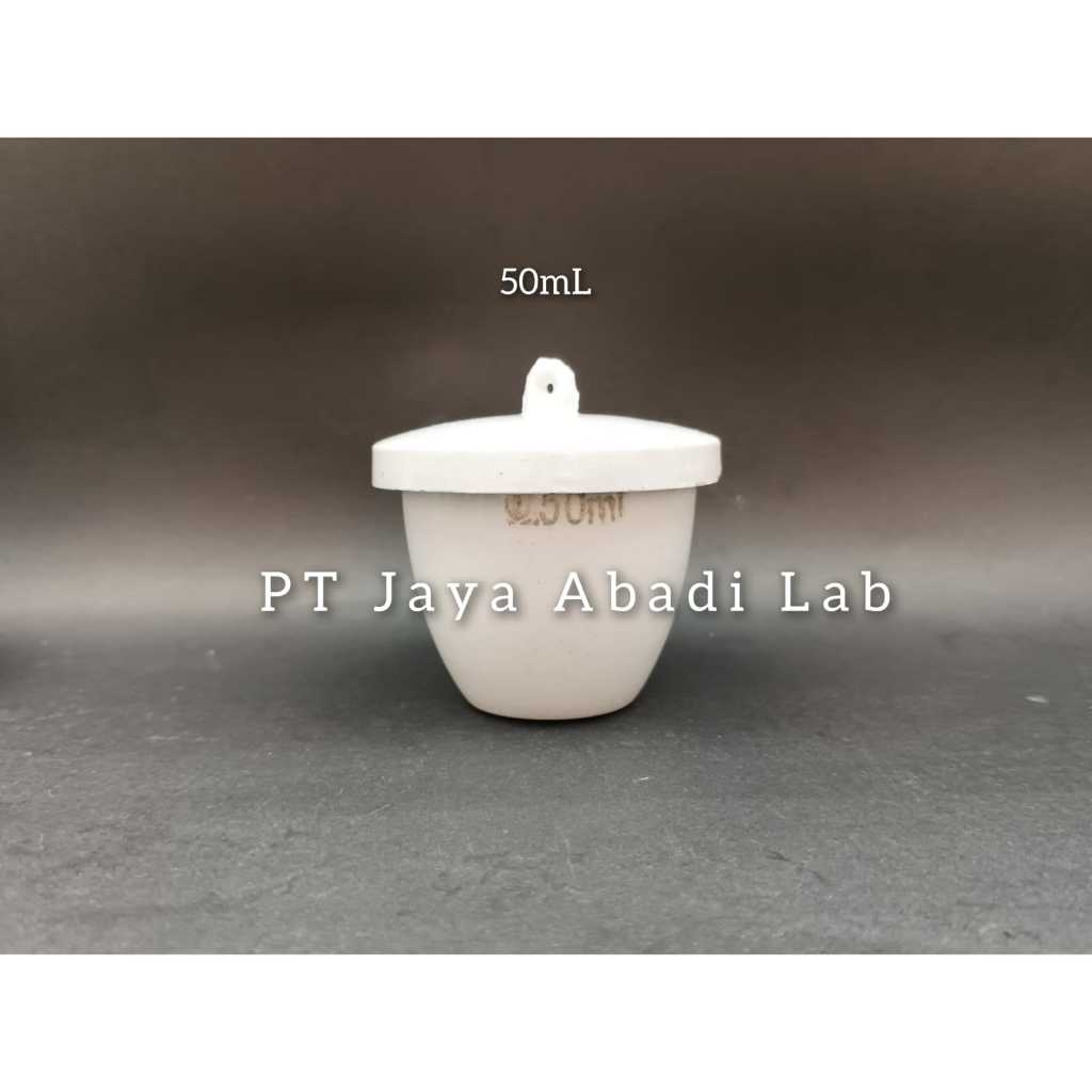 Jual cawan krusibel krus crucible porcelain porselen porselin 50ml 50cc ...