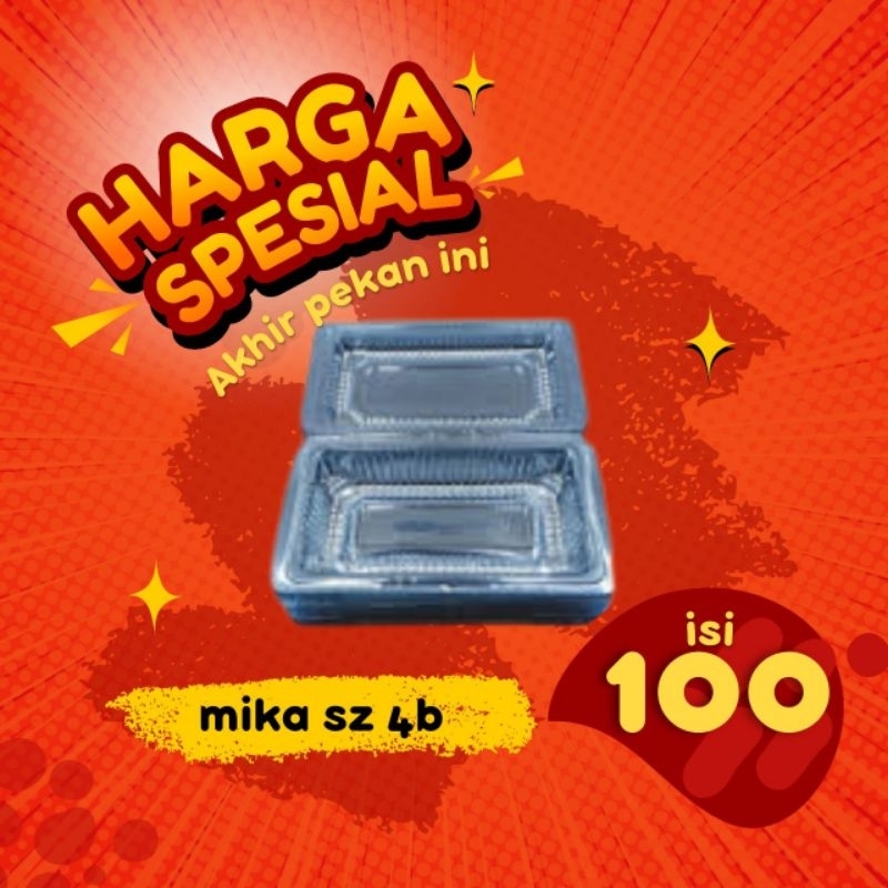 Jual Mika Plastik 4B Kemasan Mika Plastik Kemasan Kue | Shopee Indonesia