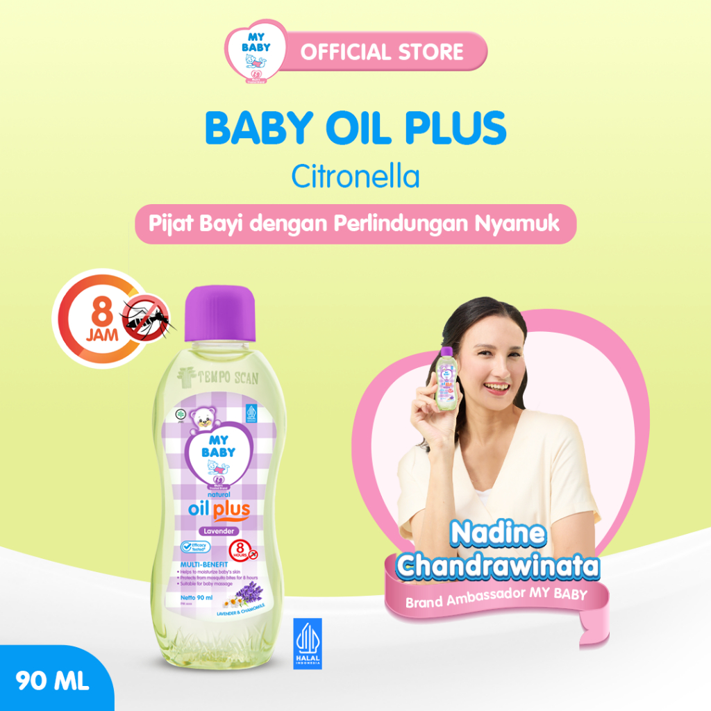 Jual MY BABY Oil Plus Lavender 90 ml | Shopee Indonesia