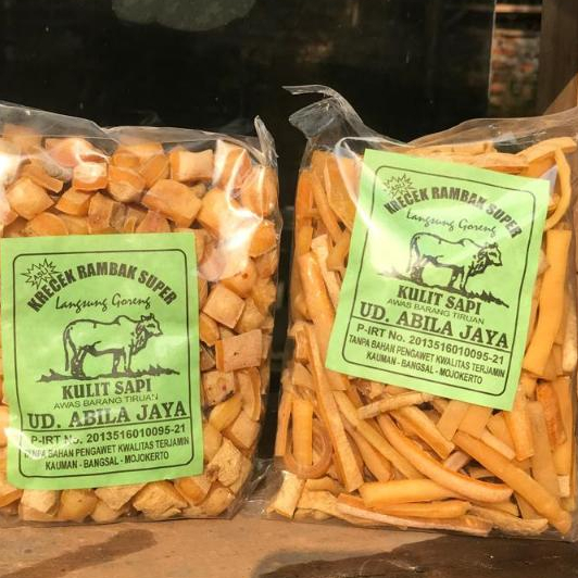 Jual Murah Kerupuk Kulit Rambak cap Abila jaya krecek kulit sapi ...