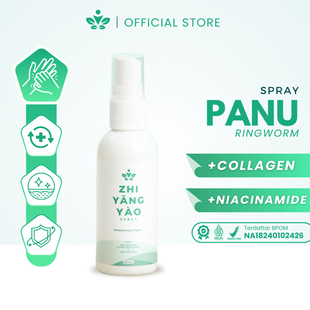 Jual ZHI YANG YAO Spray Panu Atasi Gatal Tinea Versicolor Infeksi Jamur ...