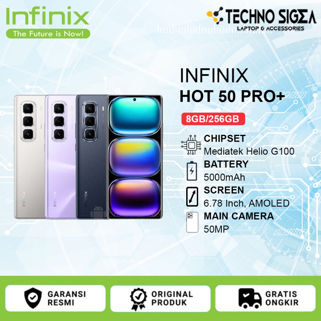 Jual INFINIX Hot 50 Pro Plus 8GB 256GB | Shopee Indonesia