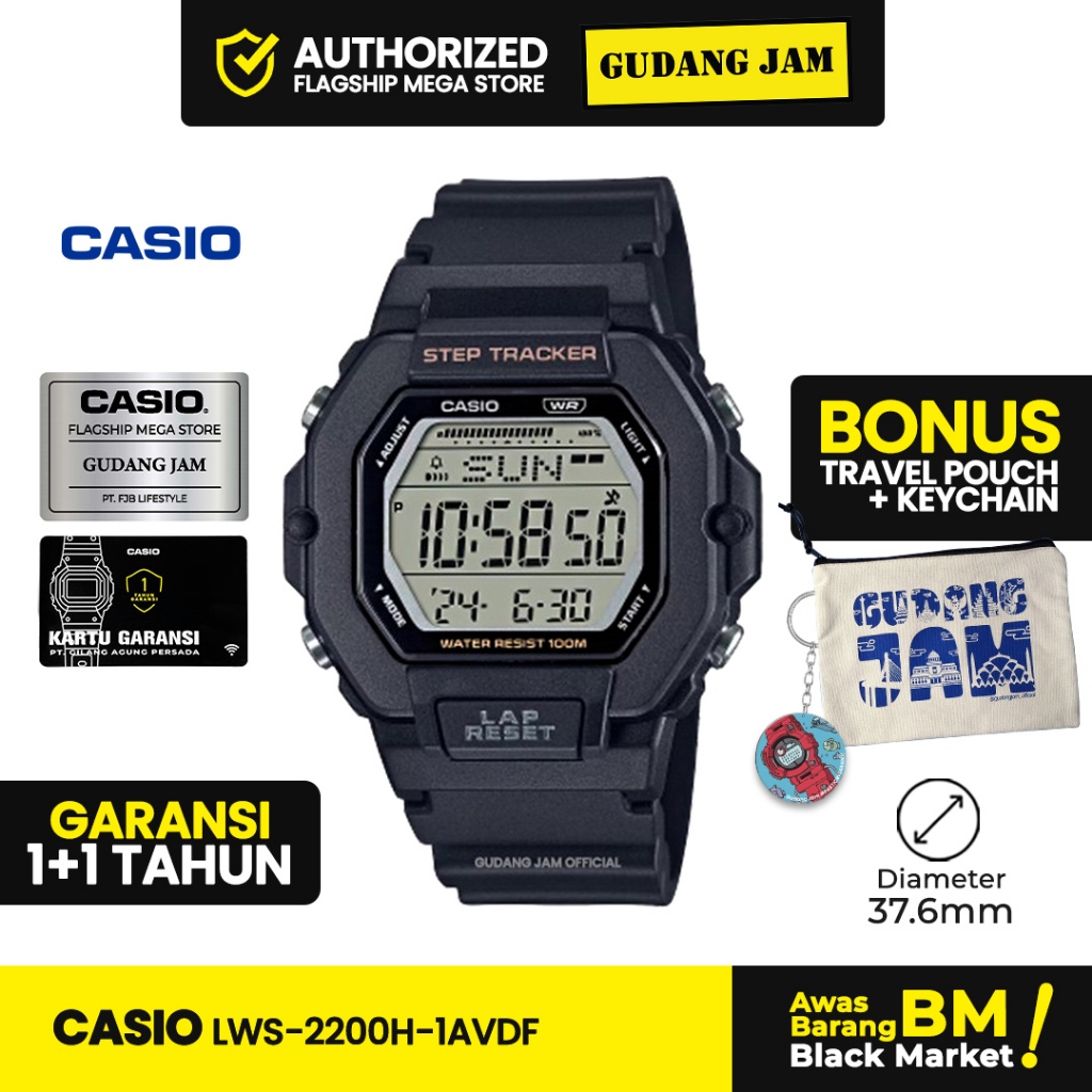 Jual Jam Tangan Casio LWS-2200H-1AVDF LWS-2200H-1A LWS-2200H LWS-2200 ...