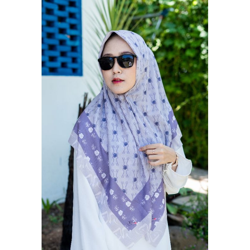 Jual hijab Voal motif rafflesia & batik besurek khas bengkulu ...