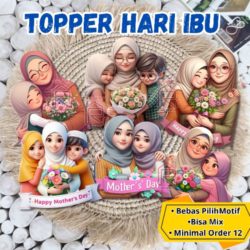 Jual TOPPER HARI IBU JUMBO | TOPPER IBU | TOPPER SELAMAT HARI IBU ...
