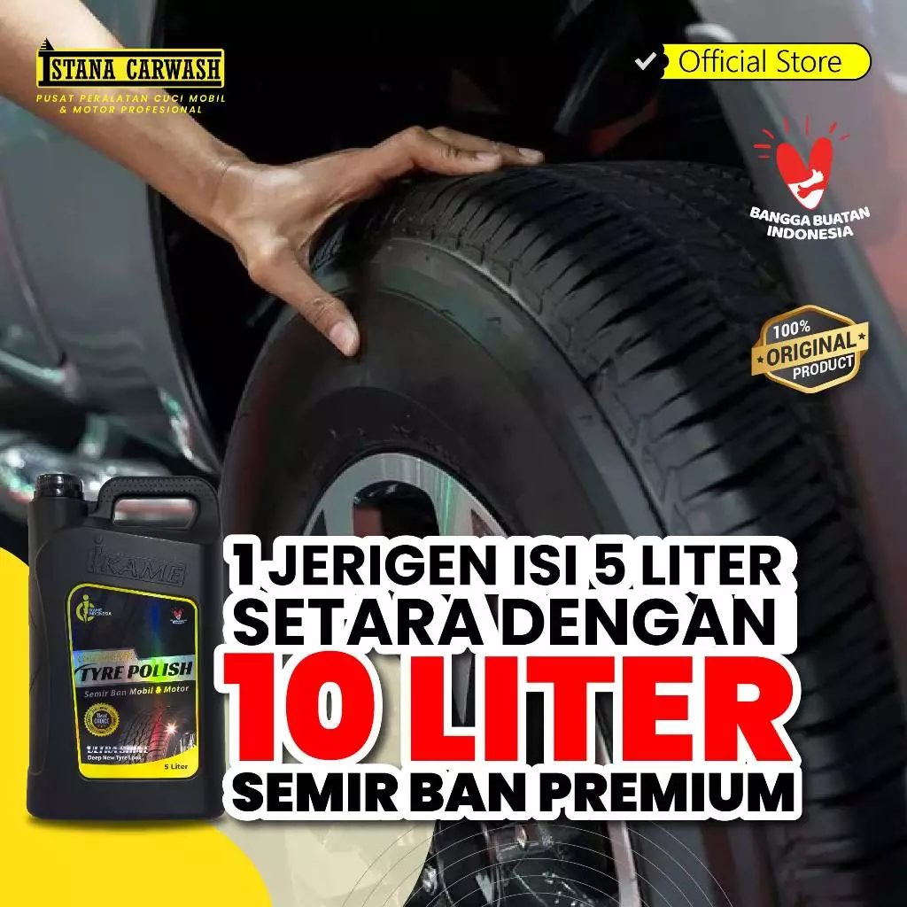 Jual 5 Liter Semir Ban Mobil Motor Premium Ekonomis Pengkilap Ban Cuci ...