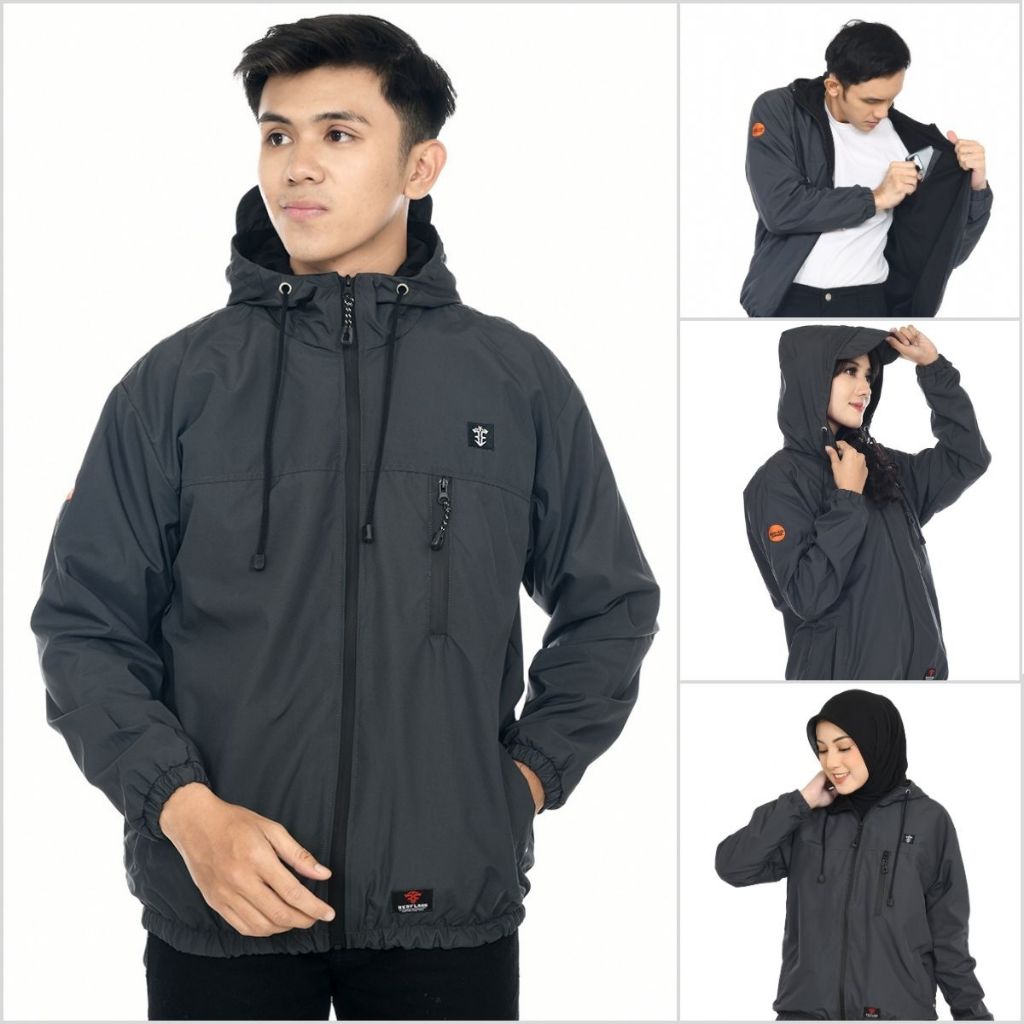 Jual jaket parasit pria dan wanita distro waterproof outerwear bolak ...