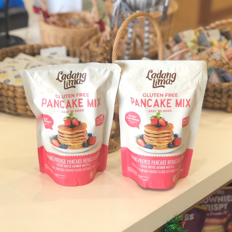 Jual Pancake Mix 220g - Tepung Pancake Gluten Free Ladang Lima [Kemasan ...