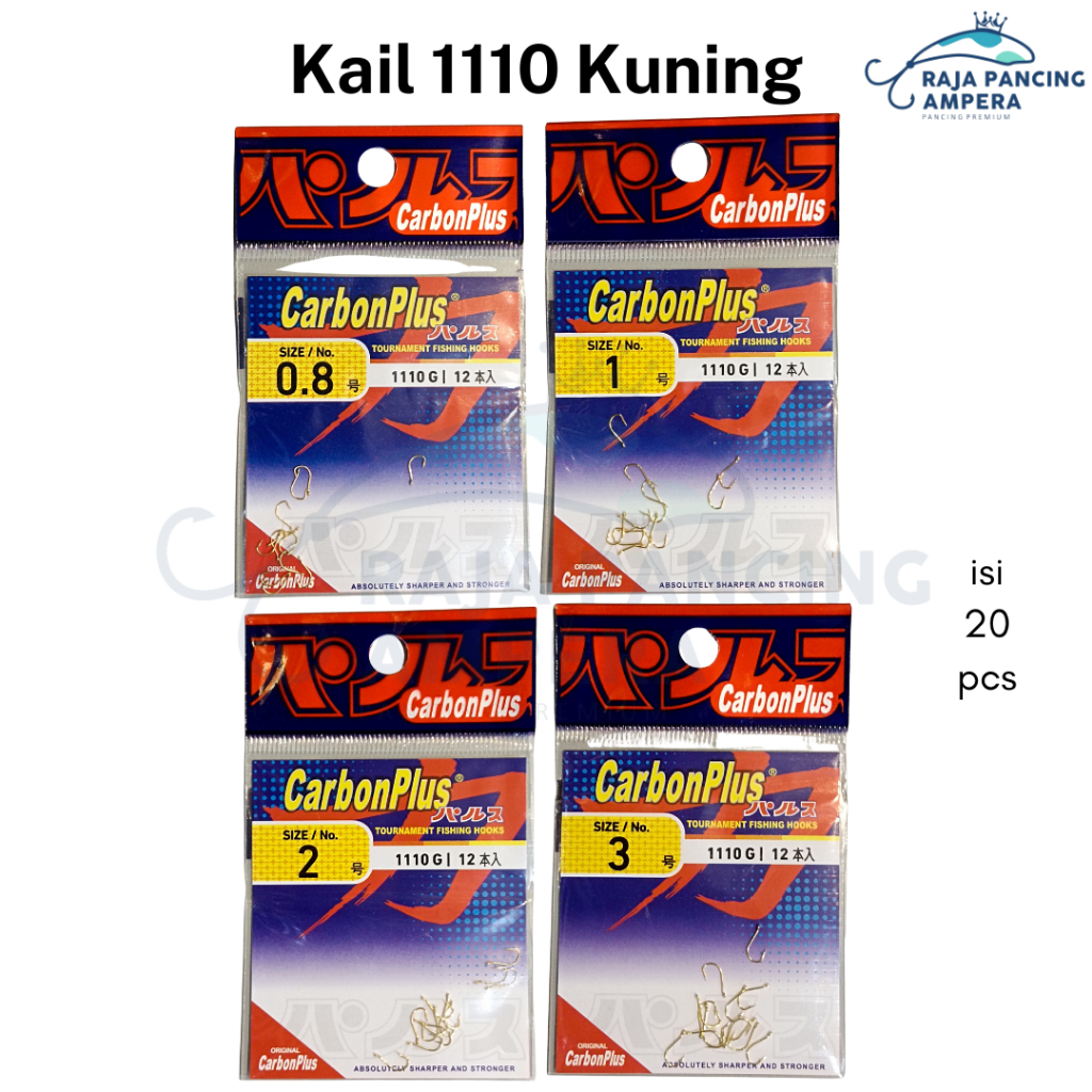 Jual Mata Pancing Carbon Plus 1110 G Kail Sepat warna kuning emas gold ...