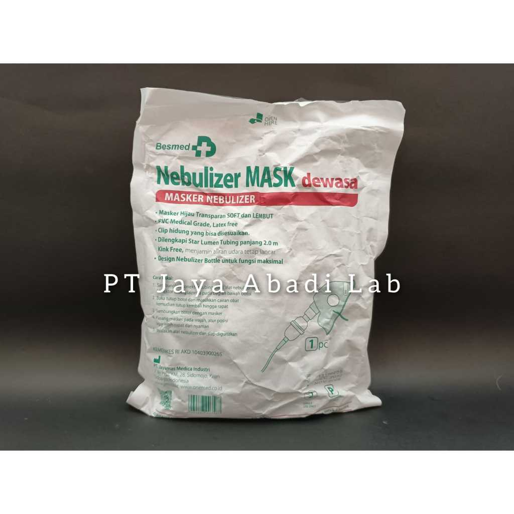 Jual masker nebulizer set dewasa onemed nebu nebul steril sterile ...