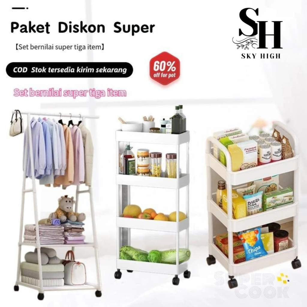 Jual Factory Outlet Portable Rak murah meriah Perabot Combo 3in1 ...