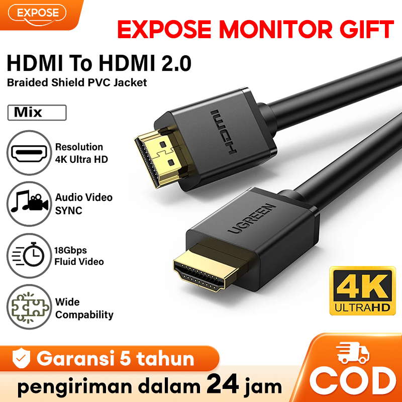 Jual EXPOSE HDMI Kabel Koneksi HD Kabel Monitor 4K Komputer TV ...