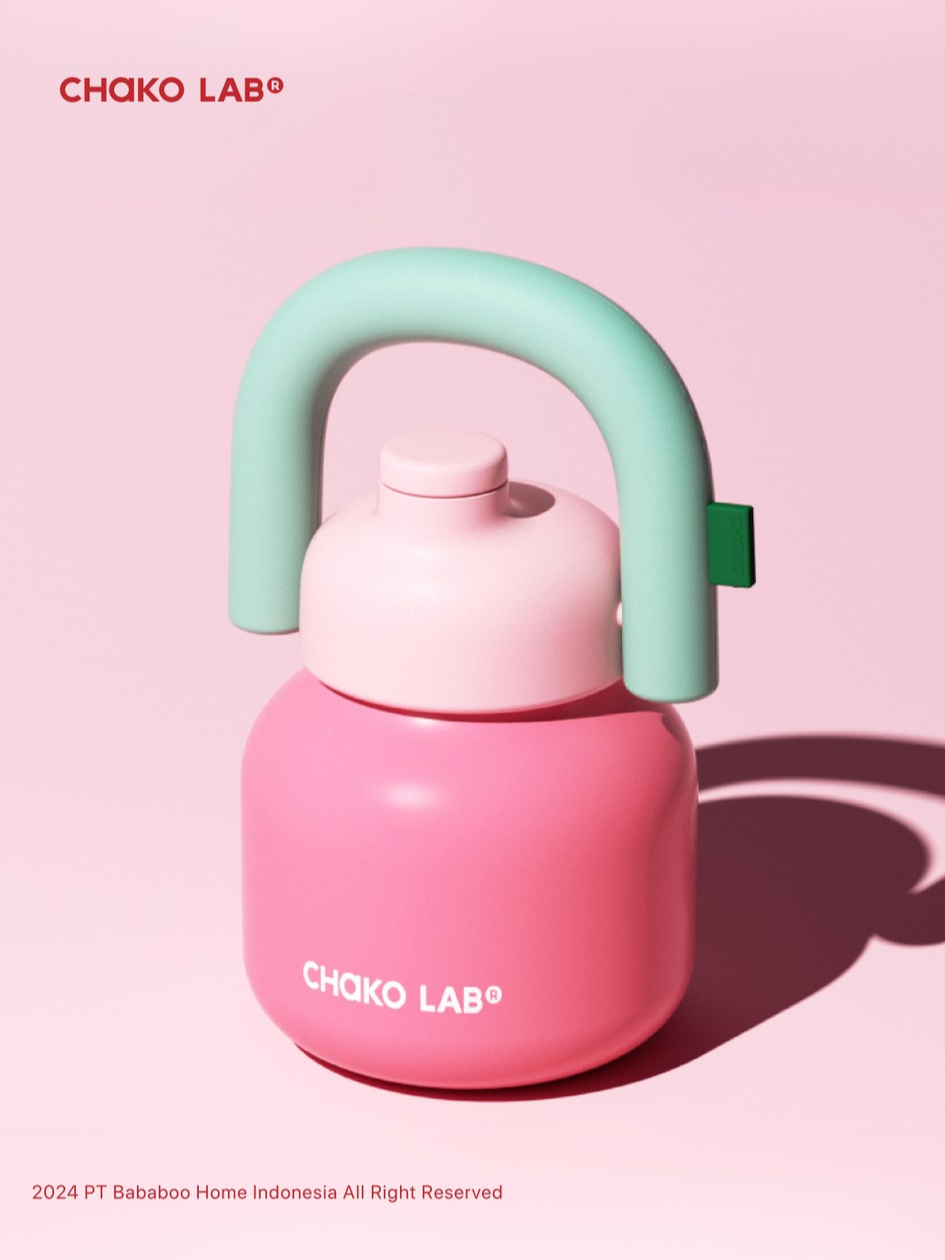 Jual CHAKO LAB Linlin Vacuum Thermos 1000ml - Cotton Candy | Shopee Indonesia