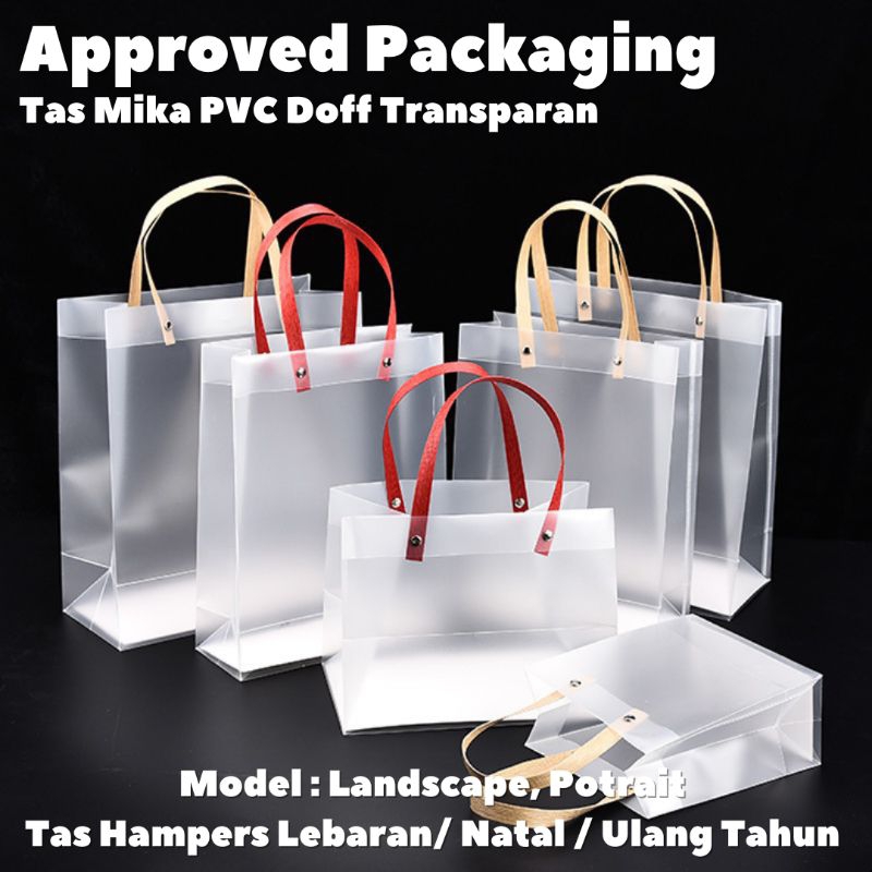 Jual Transparan Goodie Bag Doff Premium Hampers Tote Gift Bag (Min 3 ...