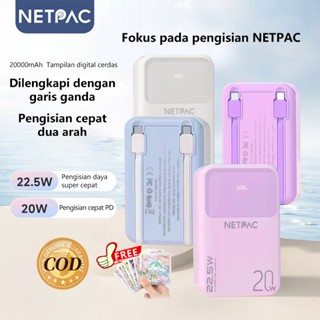 Jual NETPAC Powerbank 20000mAh/10000mAh Fast Charging 22.5W Real Capacity Macaron Pocket Power ...