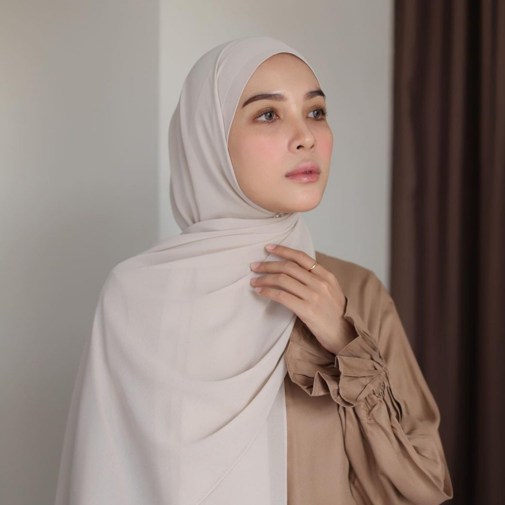 Jual PASHMINA SHAWL CHIFFON BAWAL Bahan CERUTY BABY DOLL PREMIUM Ukuran ...