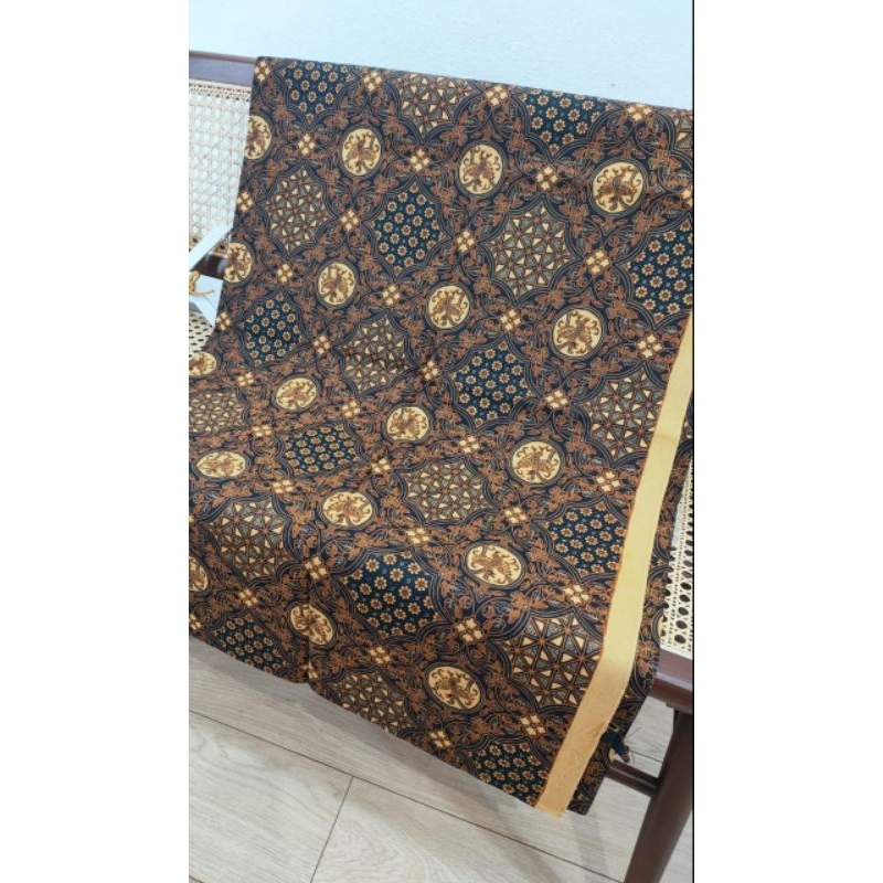 Jual Kain batik solo kombinasi tulis puspo ningrat sogan ( motif tembus ...