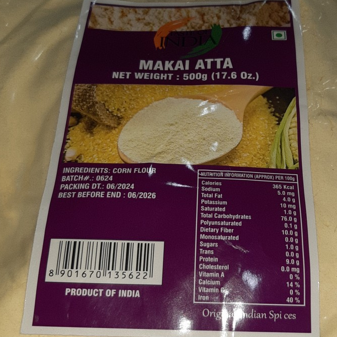 Jual MAKAI ATTA TASTE OF INDIA 500G / Tepung Jagung | Shopee Indonesia