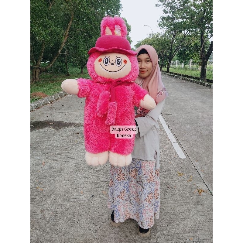 Jual Boneka Labubu Exciting macaroon Syal Topi Jumbo Besar 80cm ...