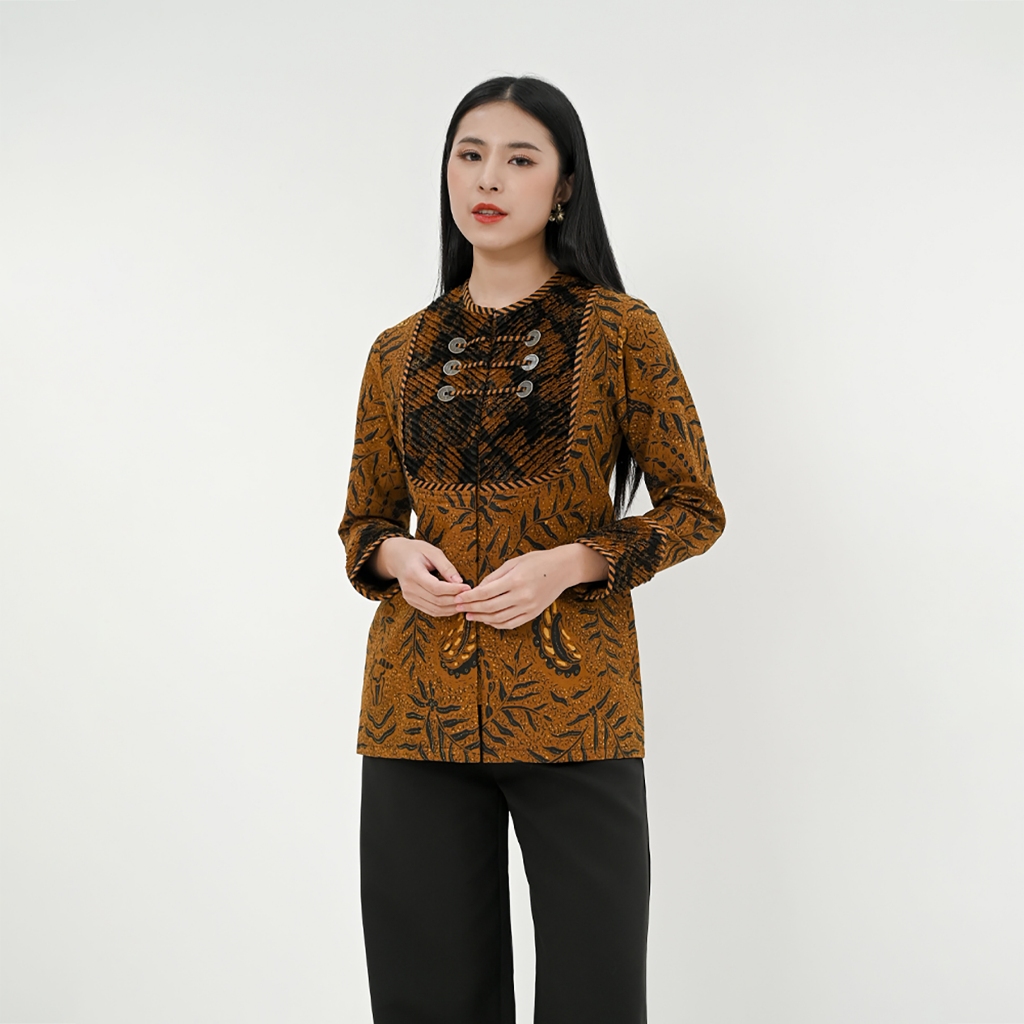 Jual NONA RARA - Quesera Sogan RMB T3530, Baju kerja blouse batik ...
