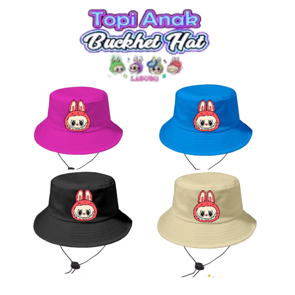 Jual Topi Bucket Anak 2-12 TH Gambar Labubu | Shopee Indonesia