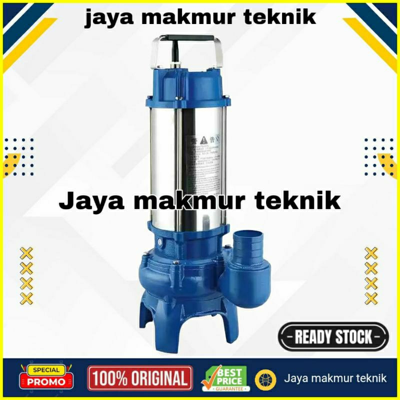Jual Pompa Lumpur 1.5Kw 2HP 1Phase 220V Pompa Celup Air Kotor Libah ...