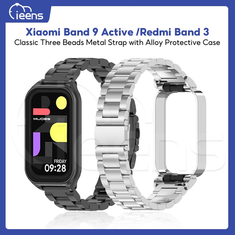 Jual Strap Xiaomi Smart Band 9 Active tali | mi band 9 active case ada strap / Metal Strap Alloy ...