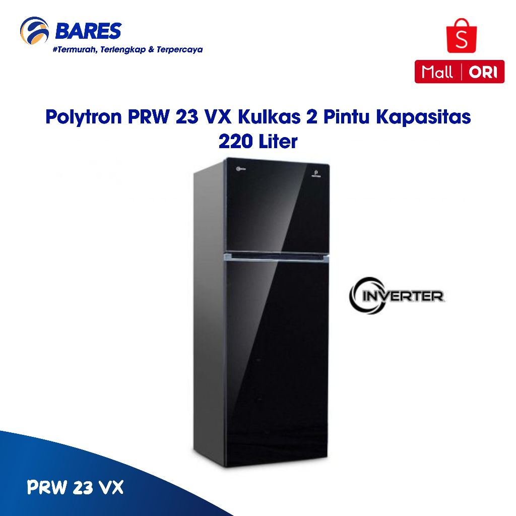 Jual Polytron PRW 23 VX Kulkas 2 Pintu Kapasitas 220 Liter | Shopee ...