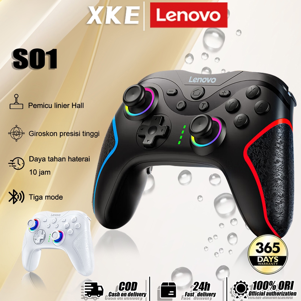 Jual Lenovo S01 Gamepad Wireless For Switch Steam Stick PC Ponsel ...