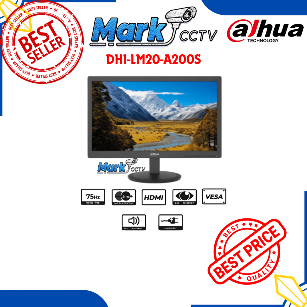 Jual Monitor Dahua LED 75Hz DHI-LM20-A200S bisa untuk CCTV , Kantor ...