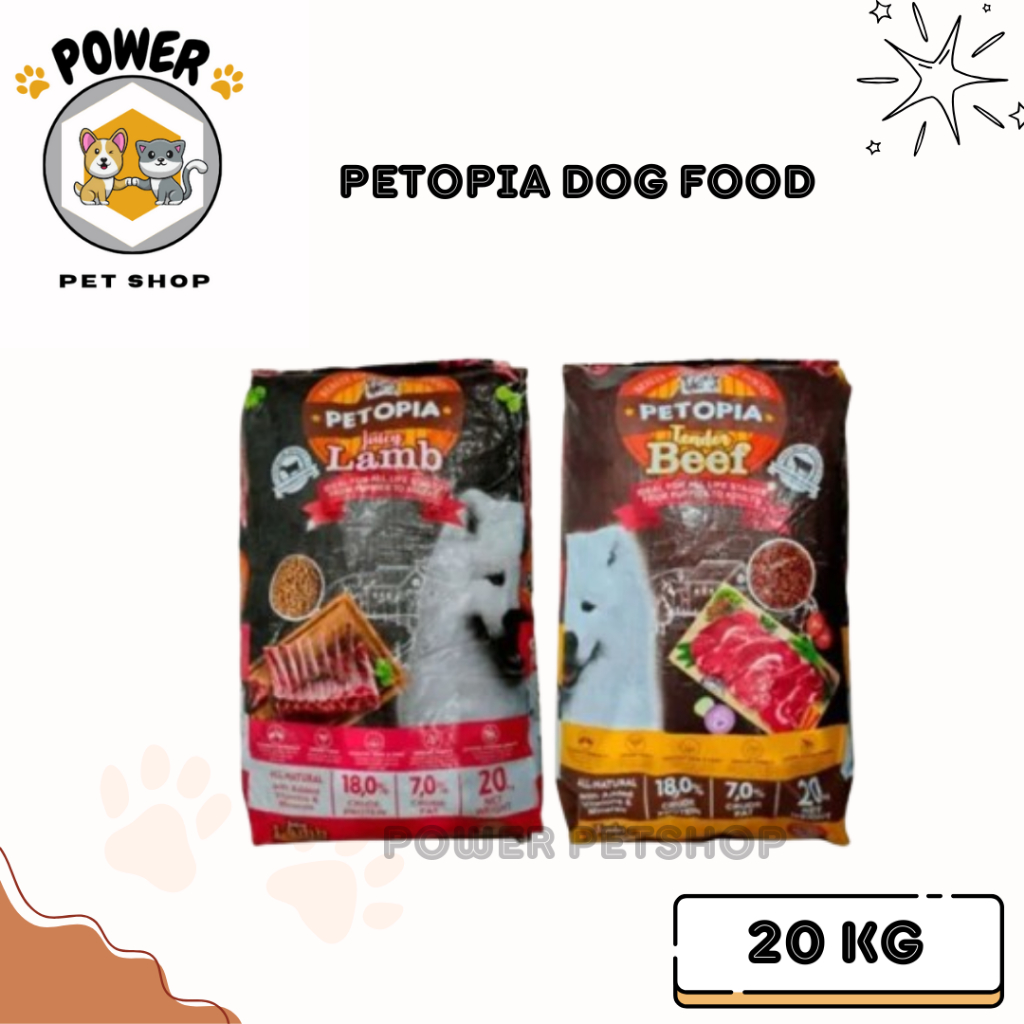 Jual Makanan Anjing - PETOPIA dry dog food 20kg (INSTAN) | Shopee Indonesia