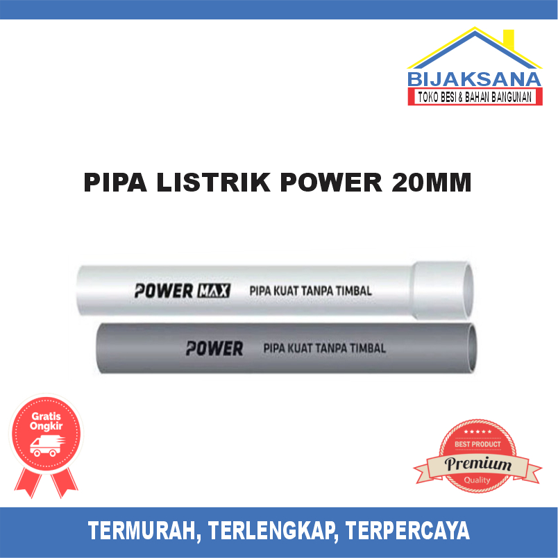 Jual PIPA LISTRIK POWER 20MM | Shopee Indonesia