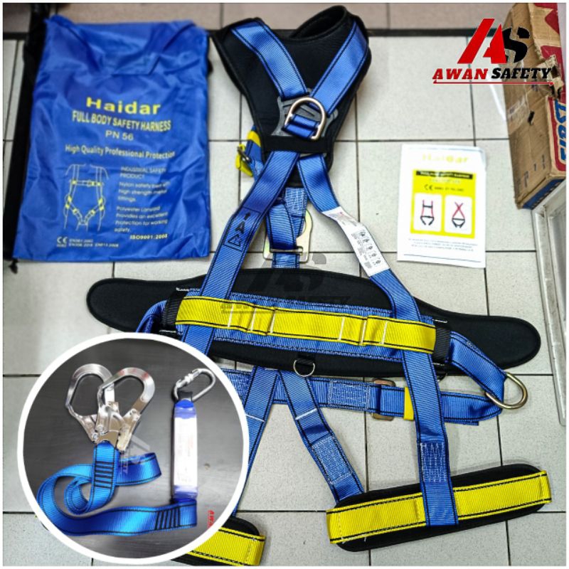 Jual Body Harness PN 56 HAIDAR / Full Body Harness BRIGHT PN56 | Shopee ...