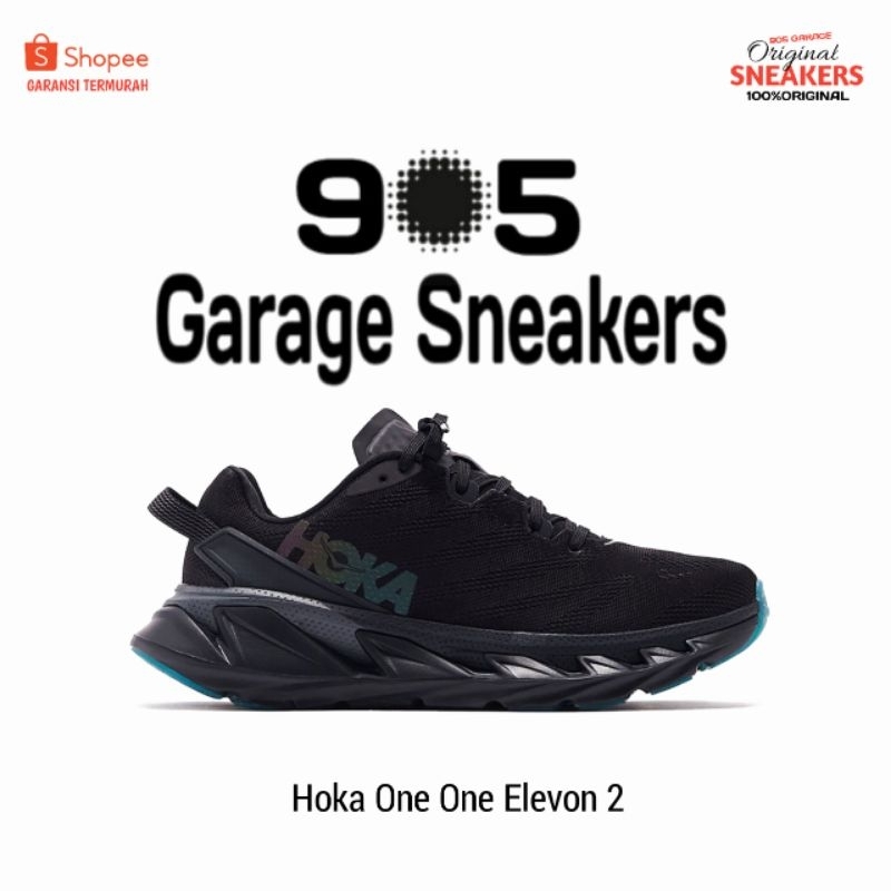 Jual Sepatu Hoka One One Elevon 2 Black Original | Shopee Indonesia