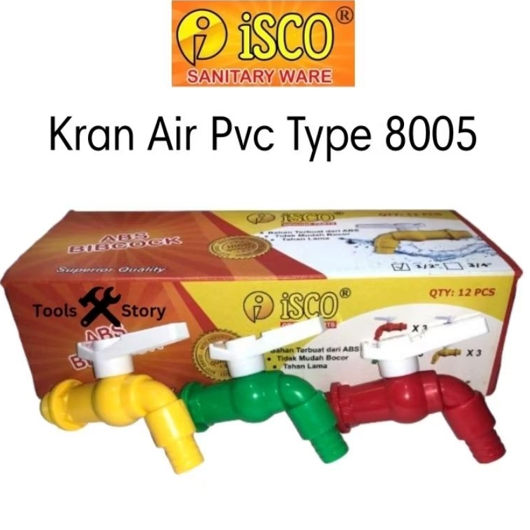 Jual ISCO Keran Kran Air Pvc Abs Taman Tembok Ukuran 1/2 Inchi & 3/4 ...