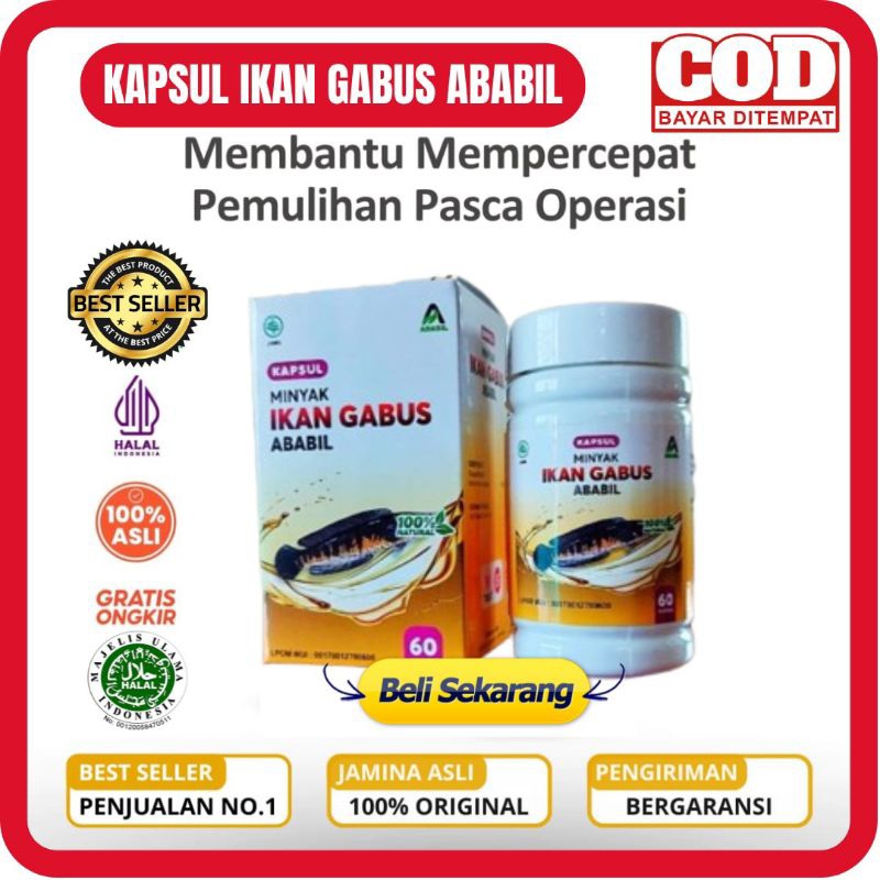 Jual KAPSUL IKAN GABUS ABABIL Isi 60 - Minyak Gabus Ekstrak Ikan Gabus ...