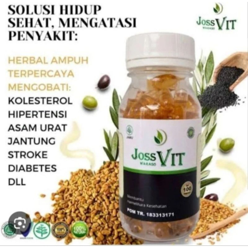 Jual pusat obat Joss vit isi 200 asli original kualitas bagus udah bpom ...