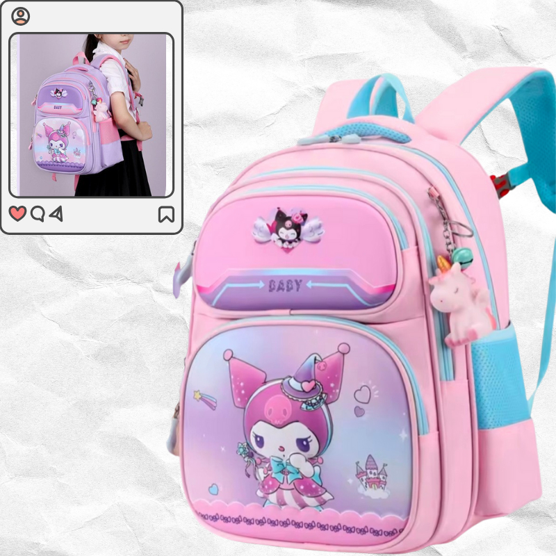 Jual Tas Anak Perempuan Ransel Sekolah TK/PAUD - SD - SMP Berkarakter Kartun Kuromi Baby ...