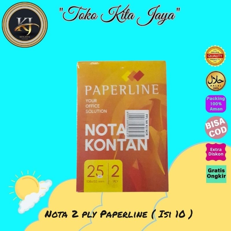 Jual Nota 2 Ply Paperline ( 10 buku ) | Shopee Indonesia