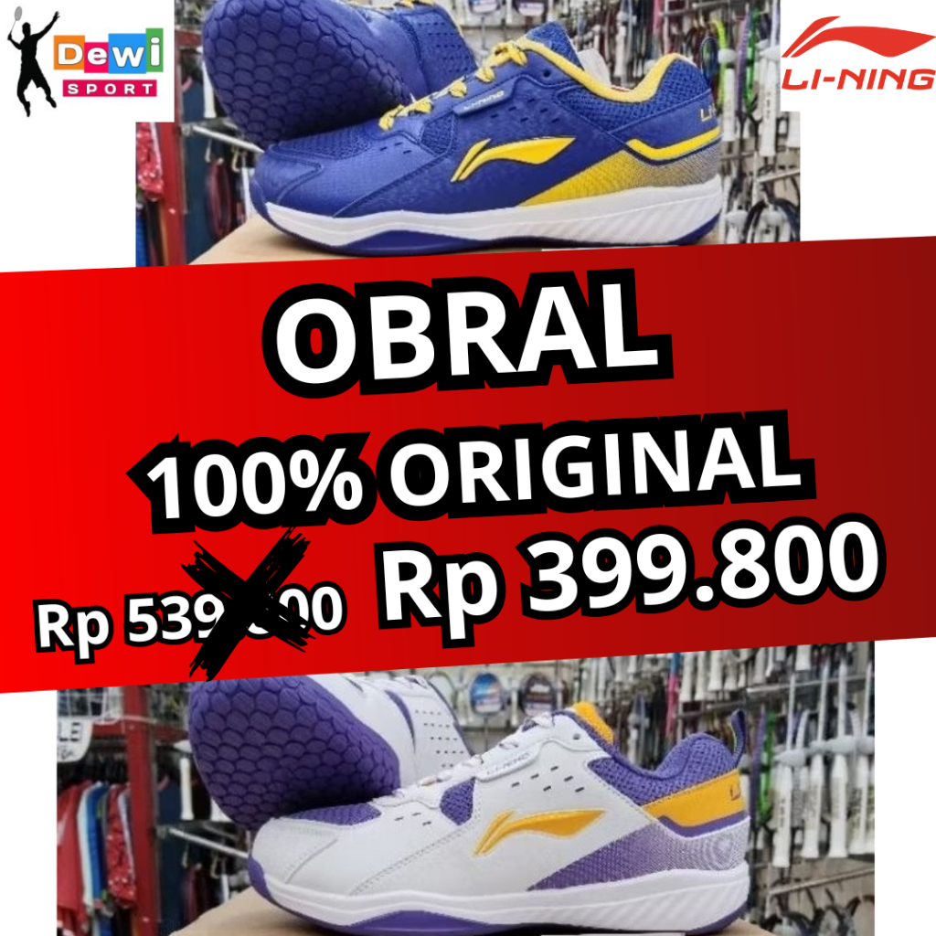 Jual OBRAL 100% ORIGINAL! New Sepatu Badminton LI-NING ULTRA III / LI ...