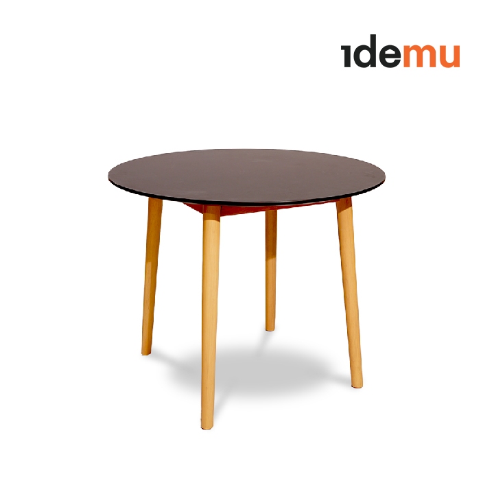 Jual IDEMU by VIVERE - Verde Round Dining Table Black Meja Makan ...