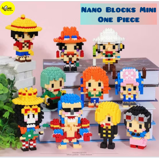 Jual BTS Nano Blocks MINI Anime X One Piece, Building Blocks DIY, Blok ...