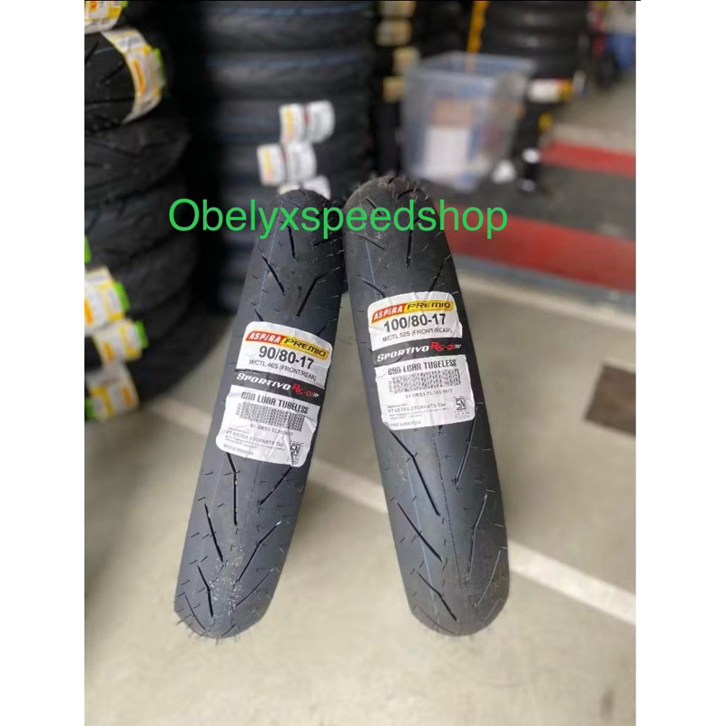 Jual Paket Ban Aspira Premio 90/80-17 & 100/80-17 Sportivo RS-01 Tubeless Soft Compound | Shopee ...