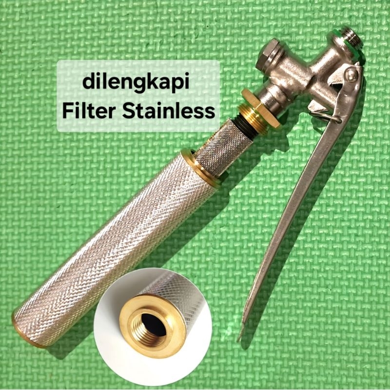 Jual Handle Filter TU26 Sanchin Stainless Steel Gagang Kran Pencetan Tangki Sprayer Manual Mesin ...